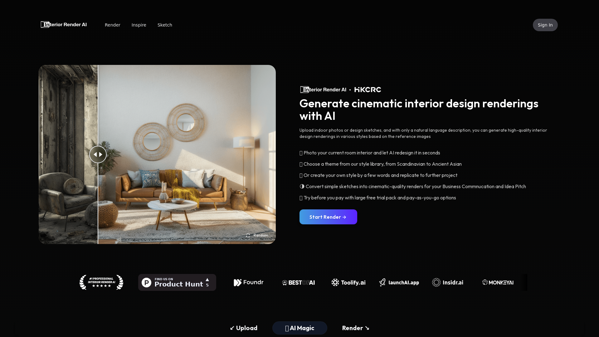 Interior Render AI | MagicBox.tools