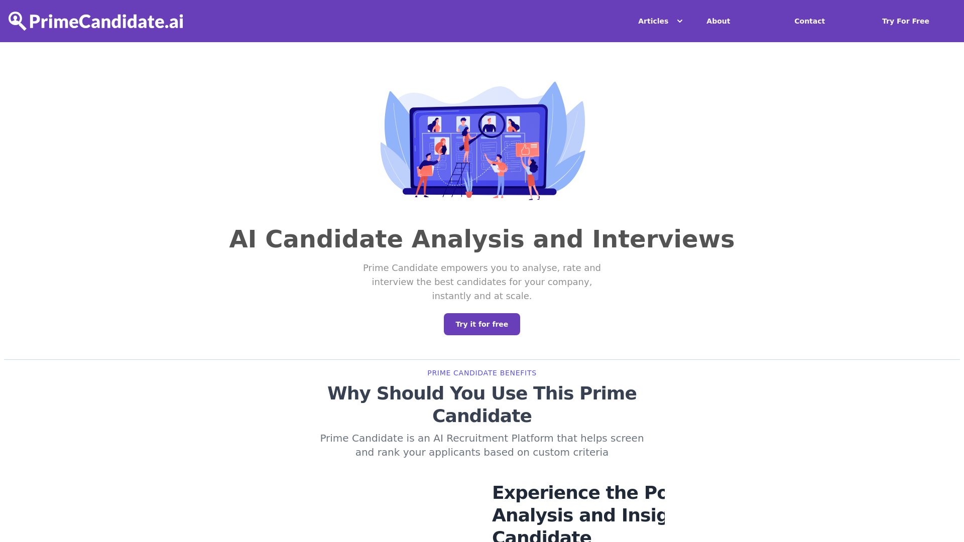 AI Powered Candidate Analysis, Interviews and Screening | MagicBox.tools