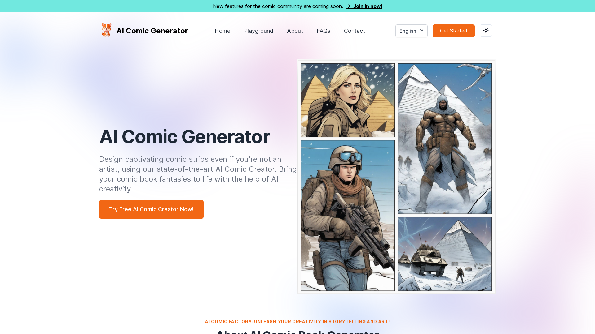 AI Comic Generator Factory | MagicBox.tools