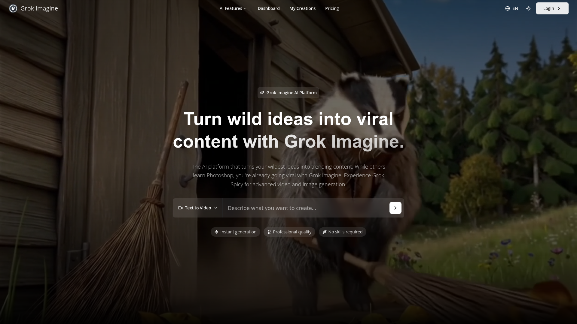 Grok Imagine | MagicBox.tools