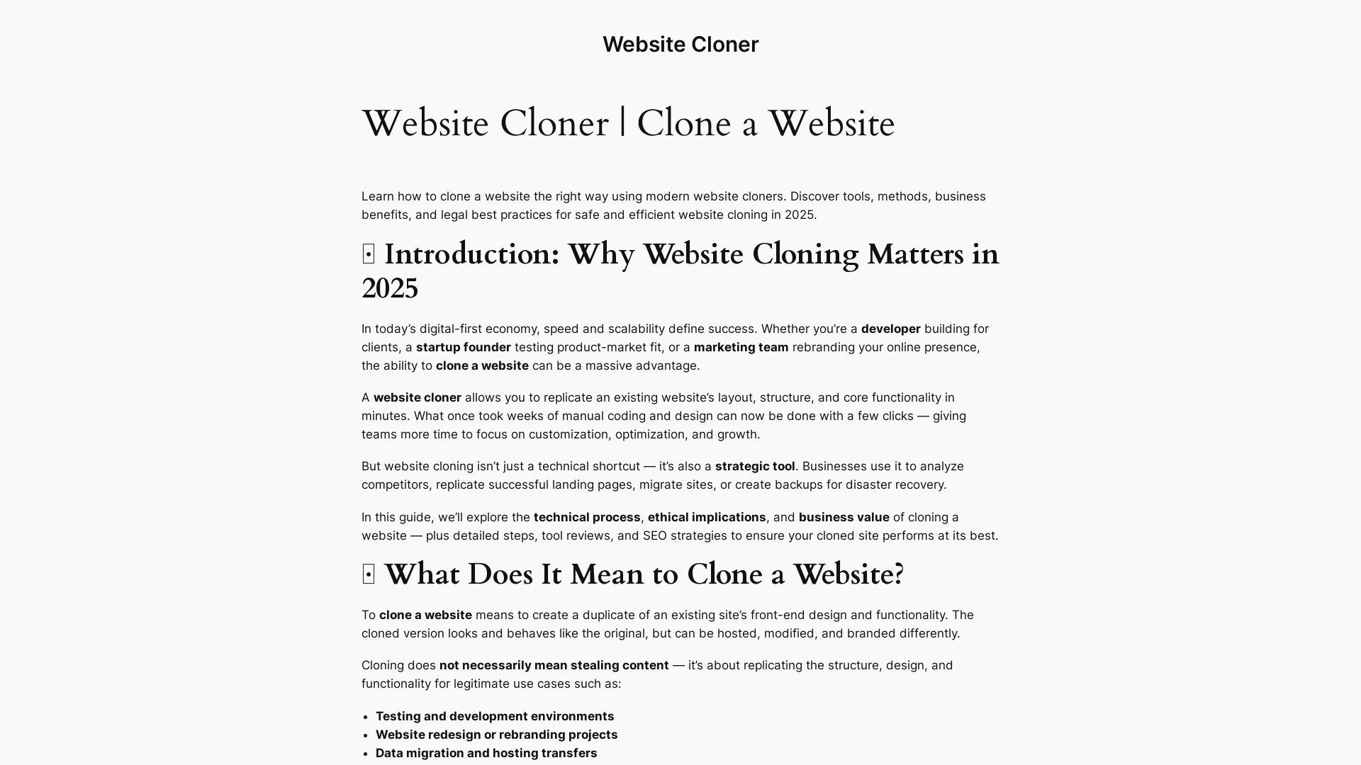Website Cloner | MagicBox.tools