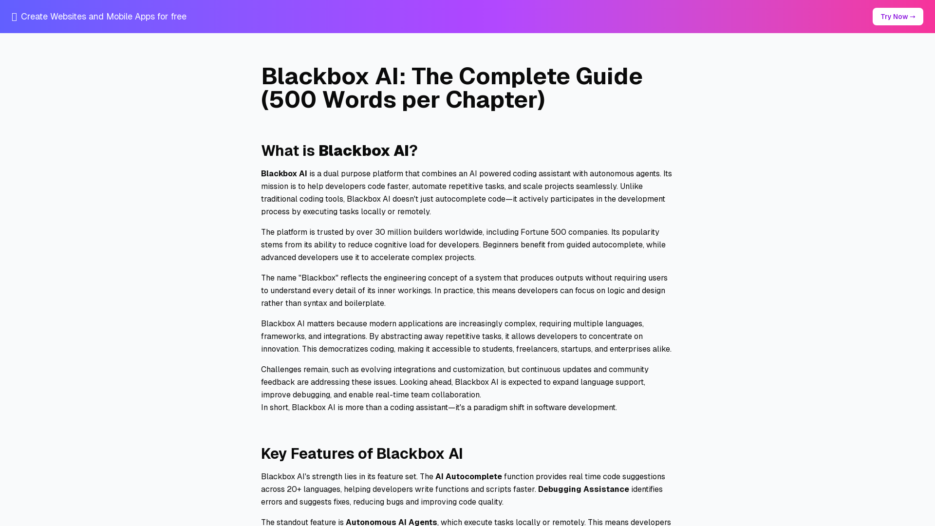 Blackbox AI Free | MagicBox.tools